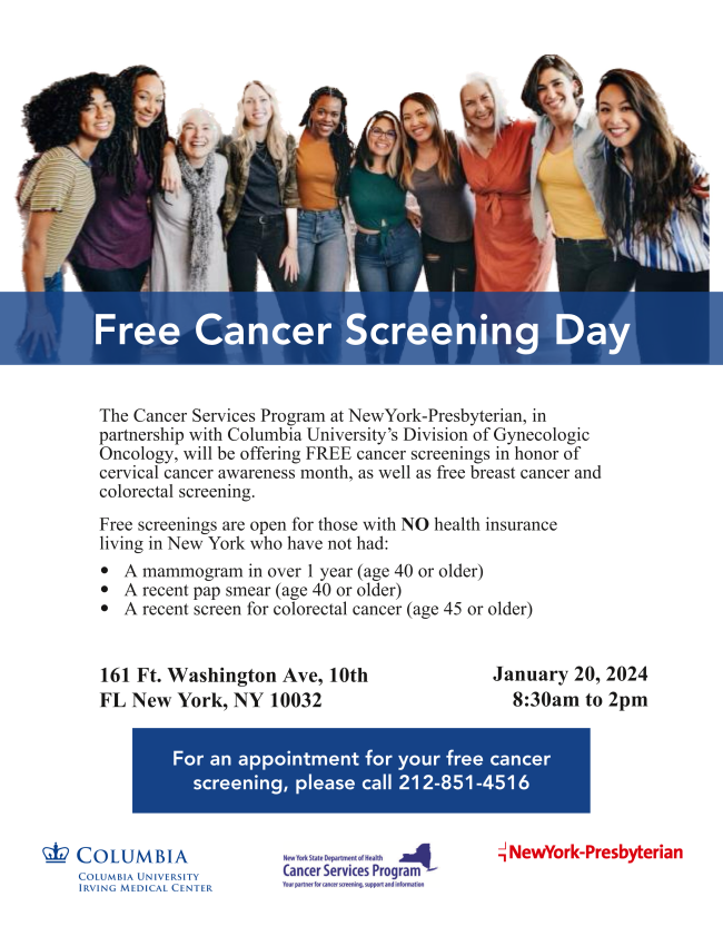 This Month: Cervical Cancer Awareness, Free Screening Day, and MORE ...