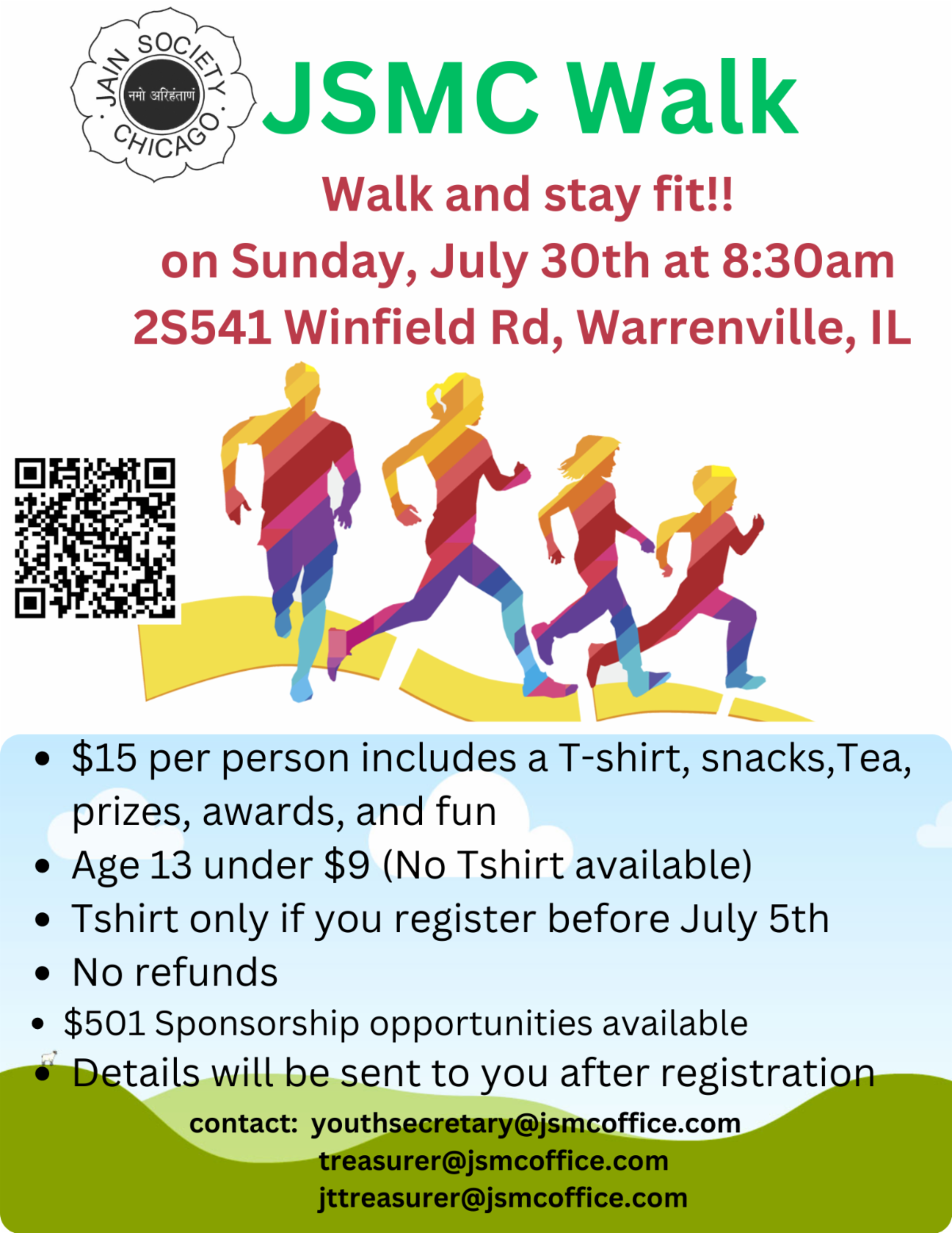 RSVP Pathshala Lunch, Medical clinic, Gurudev Shri Chitrabhanuji Play, JSMC Walk, Youth Chess ...