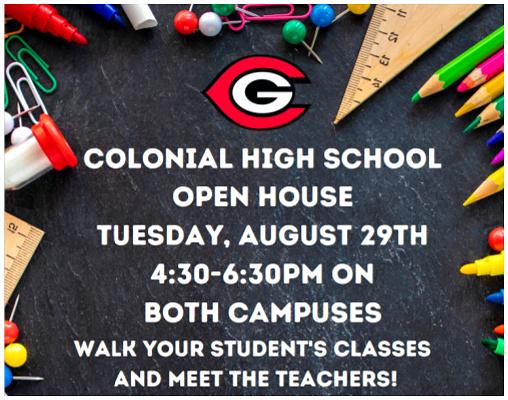 Colonial High School - Colonial Connection - Monday, Aug. 28