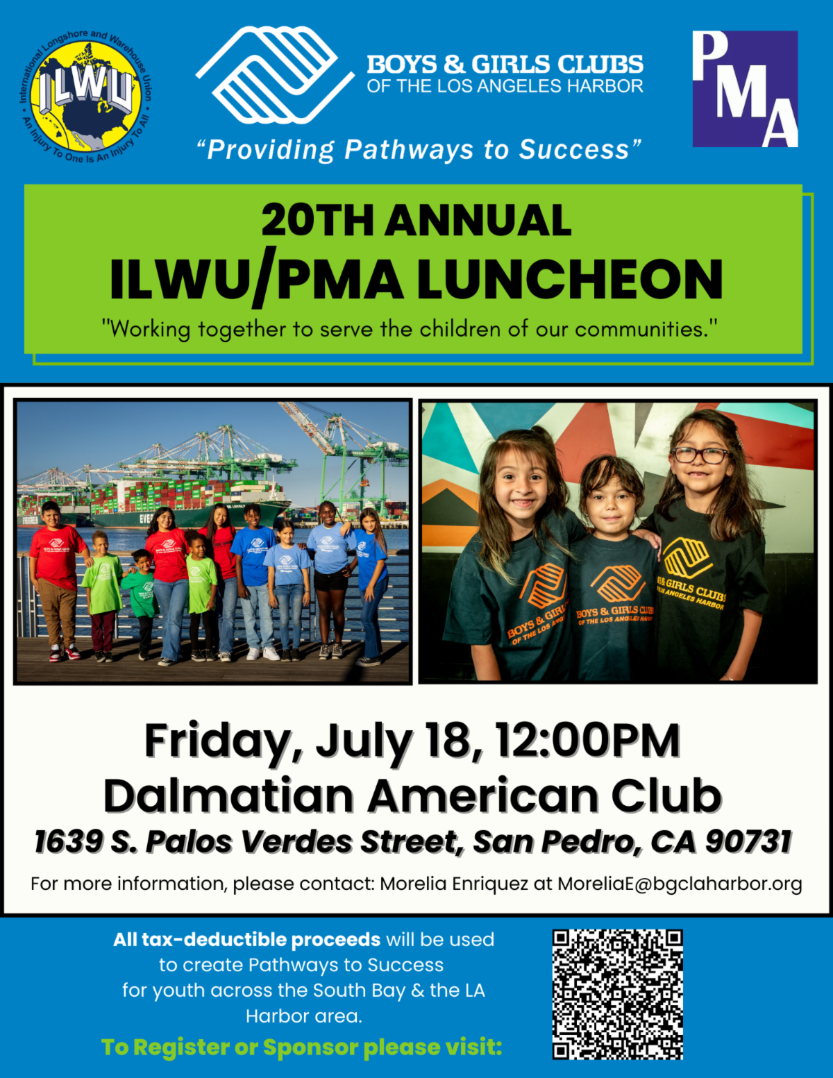 2025 ILWU-PMA Luncheon - Boys & Girls Clubs of the LA Harbor