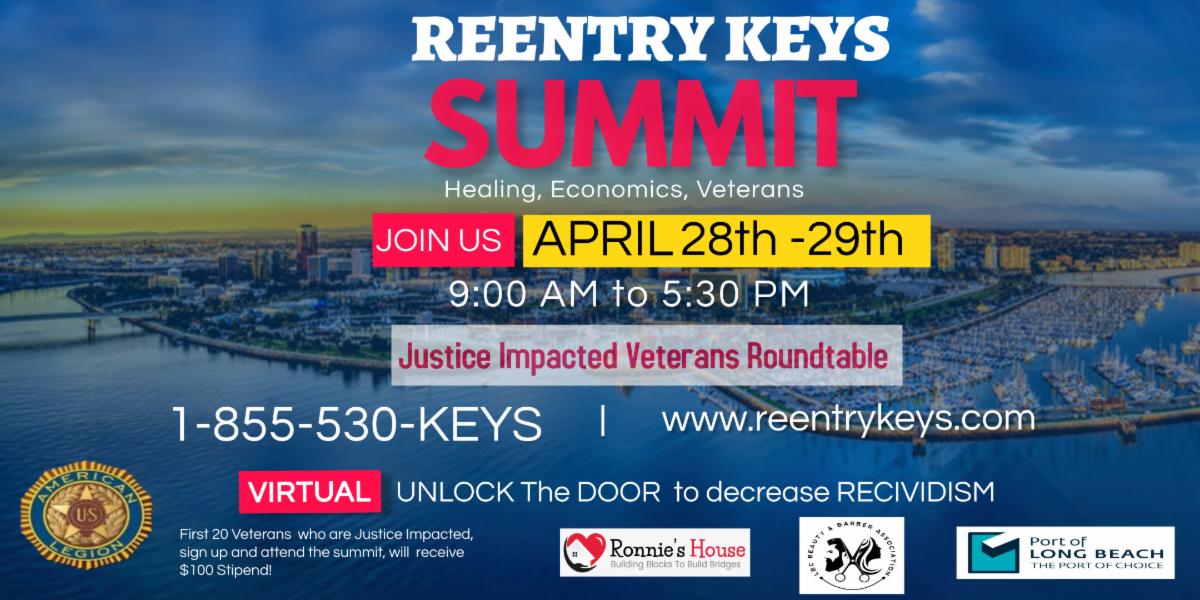 Ronnie's House 2nd Annual, Reentry Keys Summit is April 28th, 2022. It ...