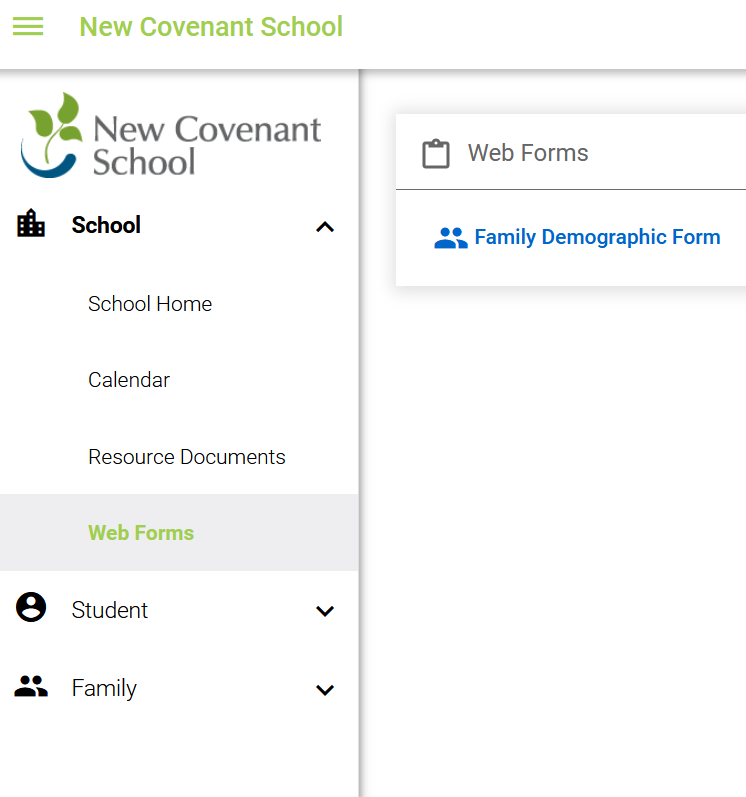 IMP: Student & Family Information Forms