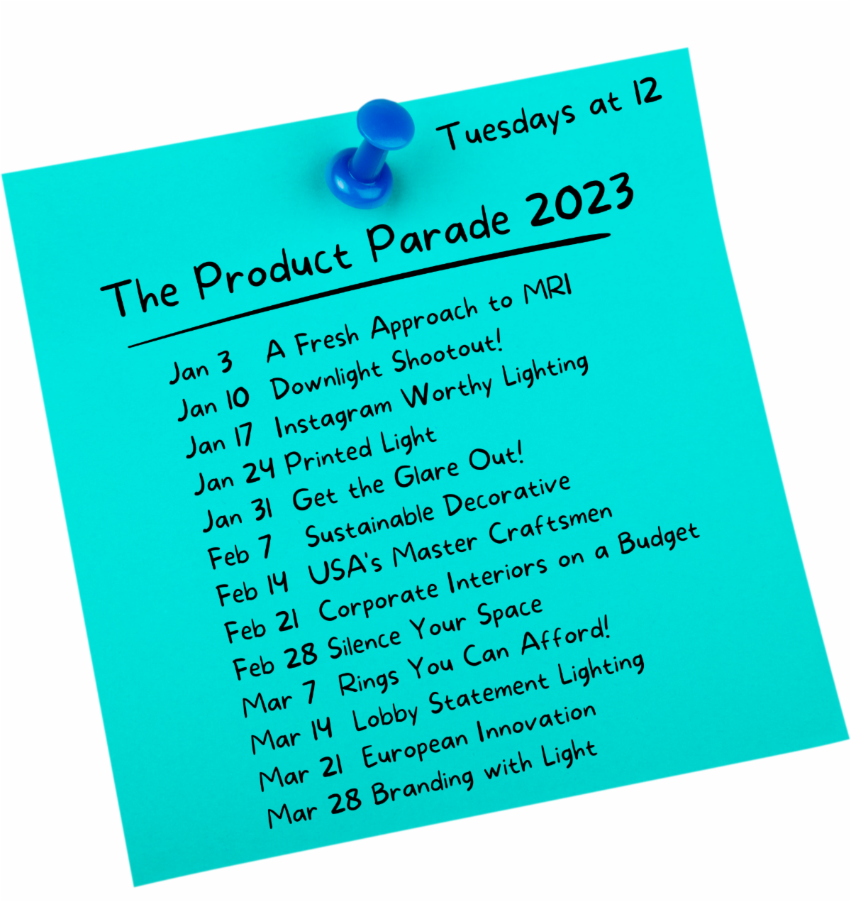 Pull up a virtual seat for the weekly Product Parade!