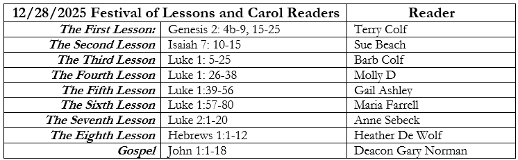 Weekly Announcements