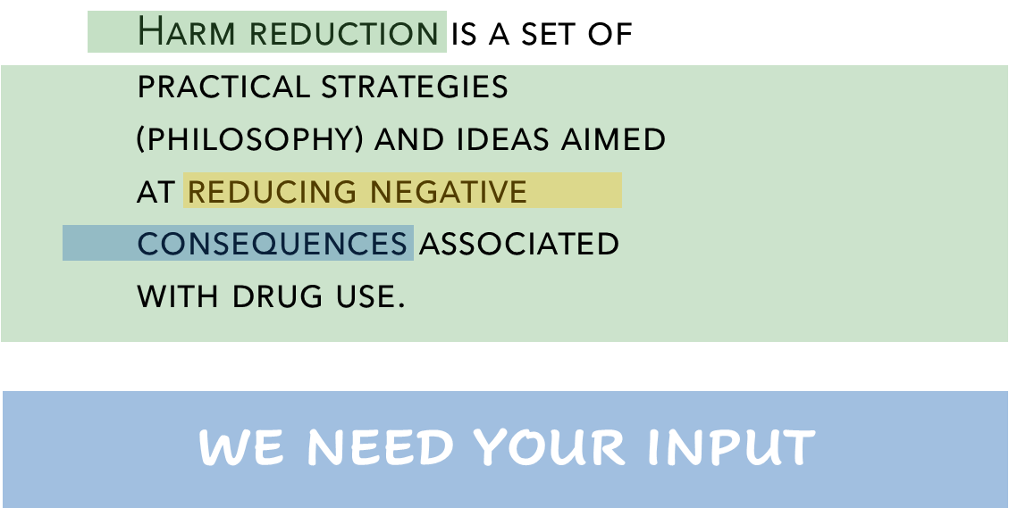 Harm Reduction Assessment for Wisconsin-We Need Your Help