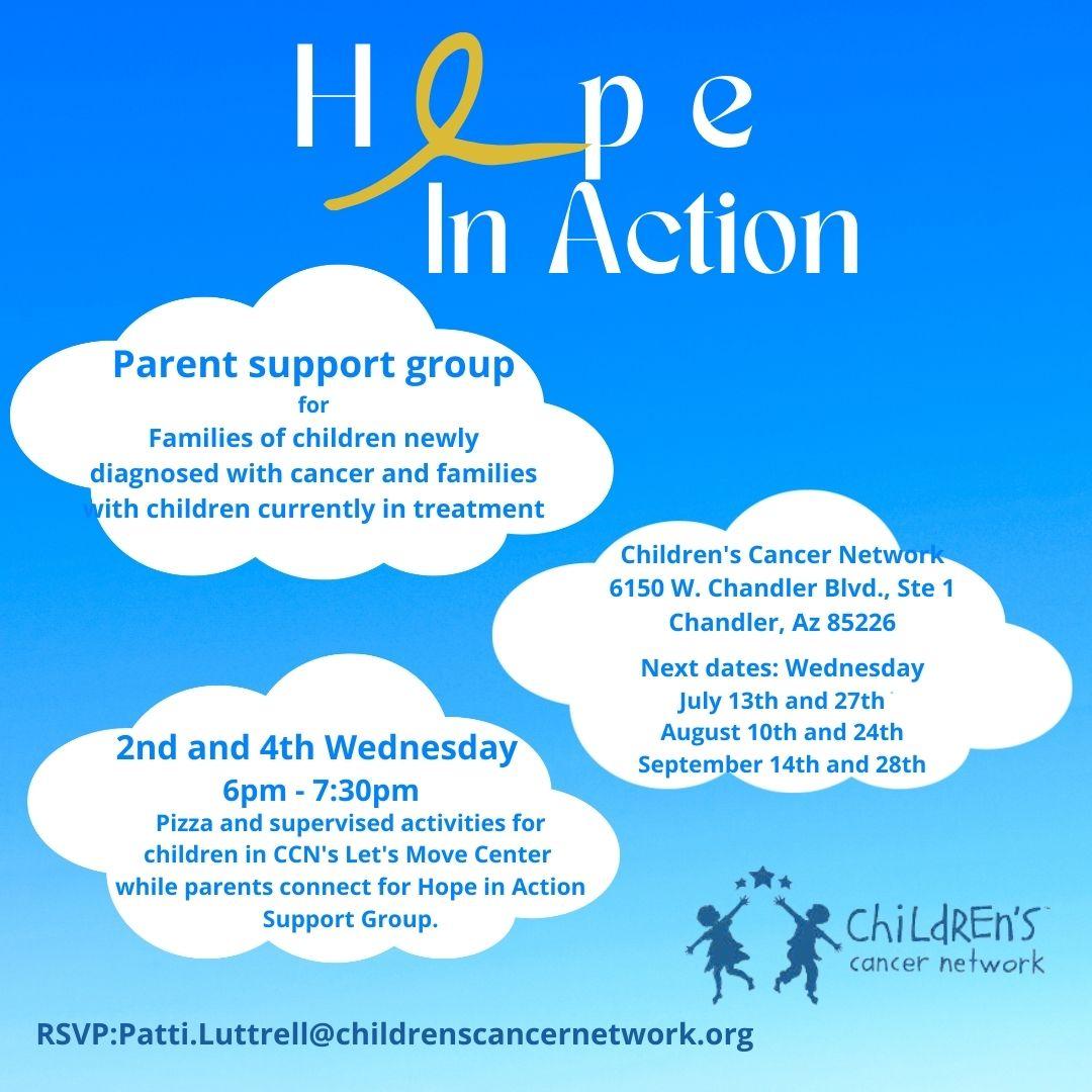 Children's Cancer Network Program Calendar July 2022: Parent's Night ...