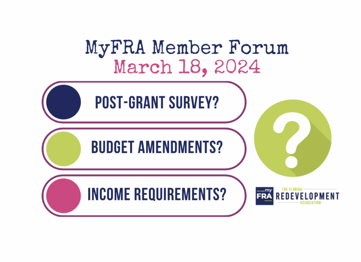 Reminder: MyFRA Forum for March 18, 2024