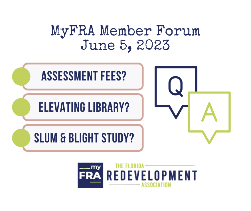 Reminder: MyFRA Member Questions for June 5, 2023