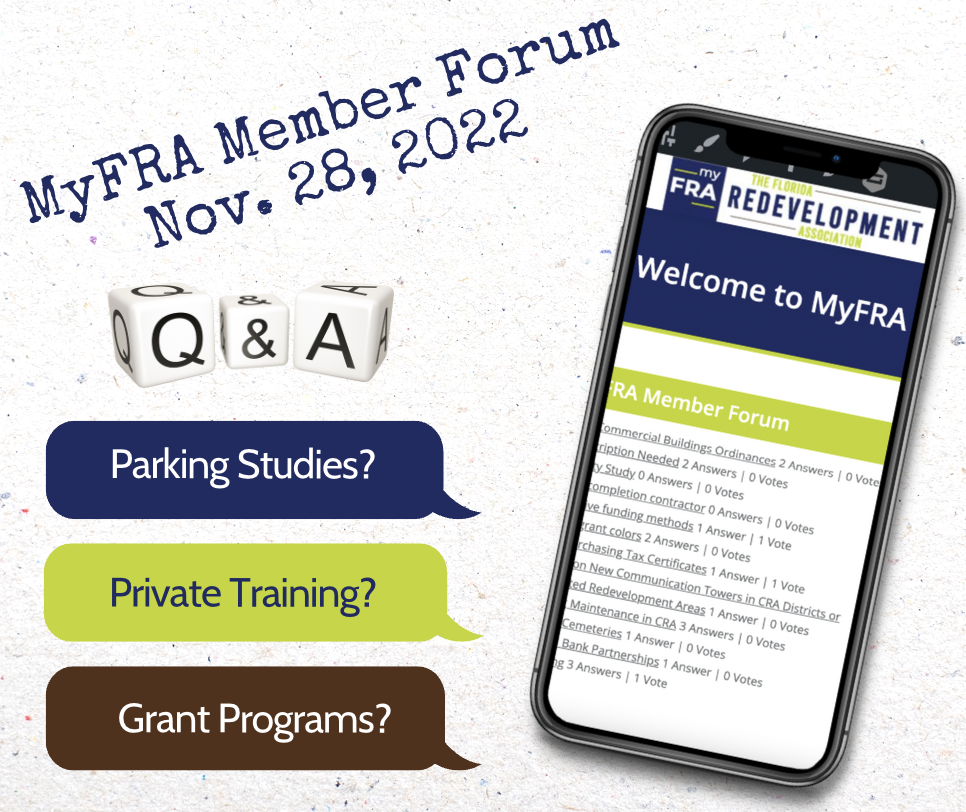 MyFRA Member Questions for November 28, 2022
