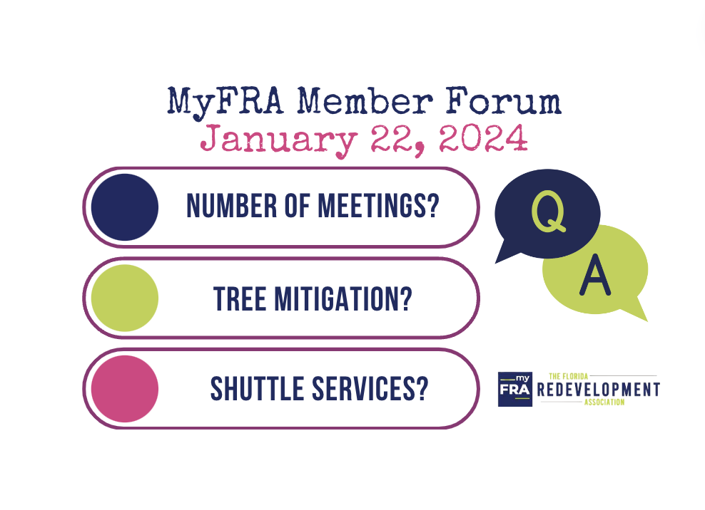 MyFRA Forum for January 22, 2024