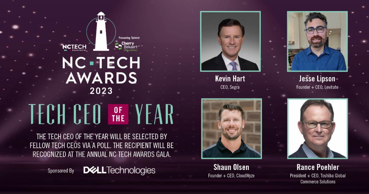 NC TECH Announces Individual Award Winners + Tech CEO of the Year Finalists