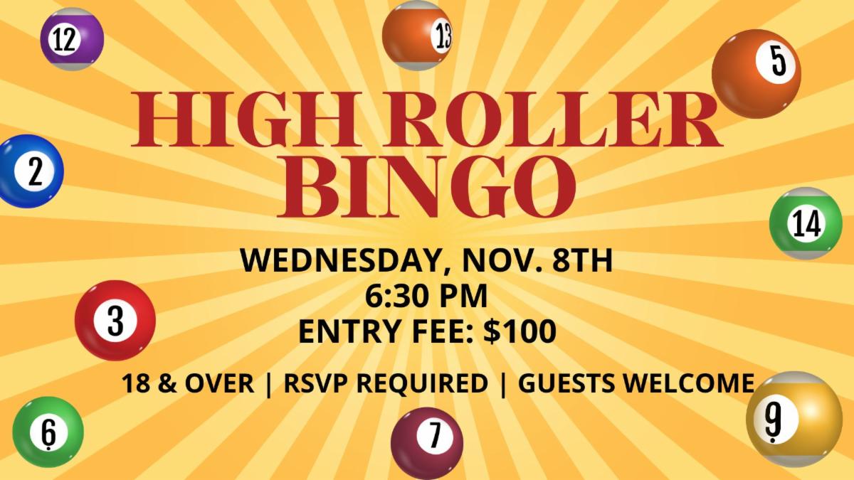 High Roller Bingo November 2023 Details & Registration
