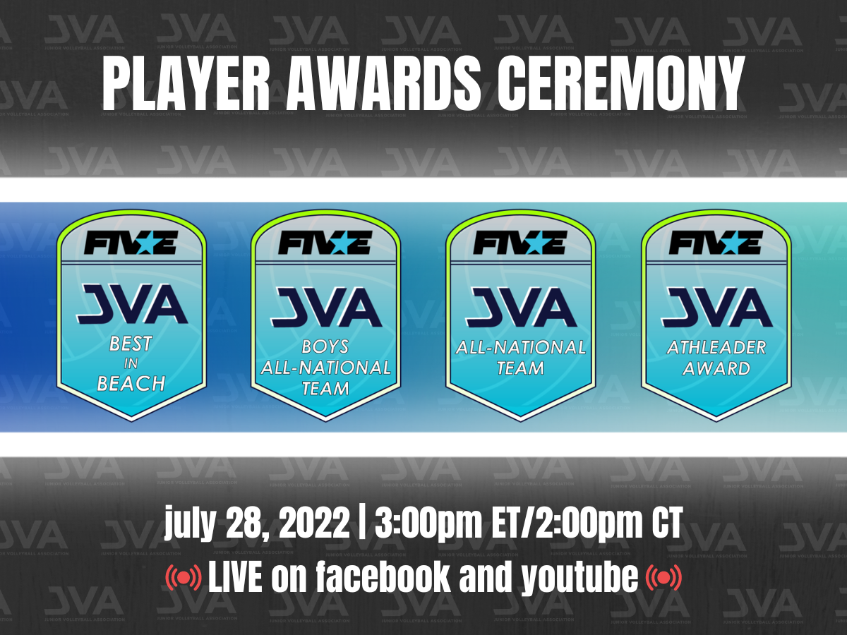 TOMORROW! 2022 JVA Player Awards Ceremony