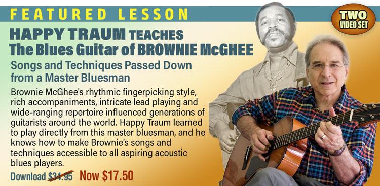 Happy Traum "The Blues Guitar of Brownie McGhee" + 12 More Powerful ...