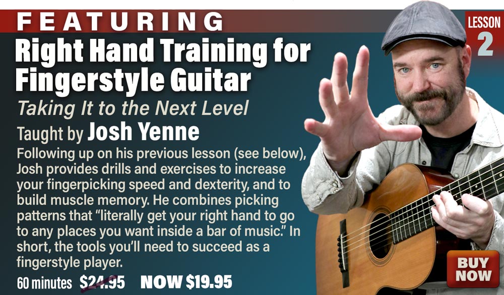 Extra: "Right Hand Training For Fingerstyle Guitar" 2-Video Set ...