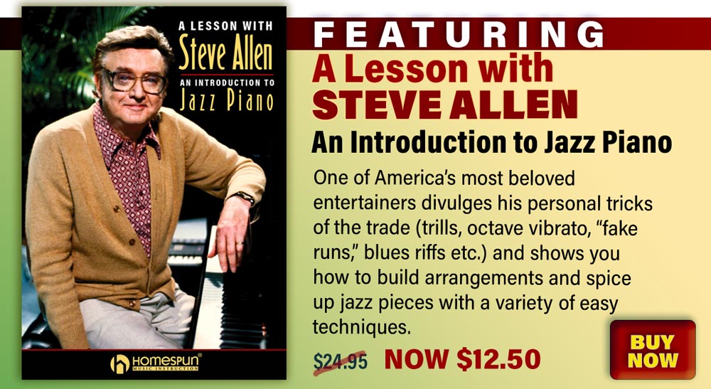 Keyboards! Accordions! 50% SALE ends tonight! Steve Allen Jazz Piano ...