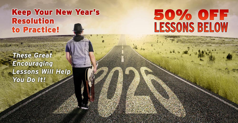 Time to Practice! "New Year's Resolution" Sale! 12 Lessons @ 50% Off!