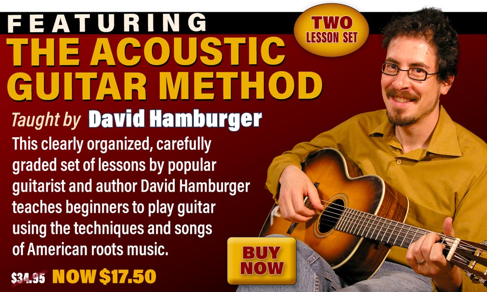 50% SALE! David Hamburger " The Acoustic Guitar Method" - 2 Lesson Set ...