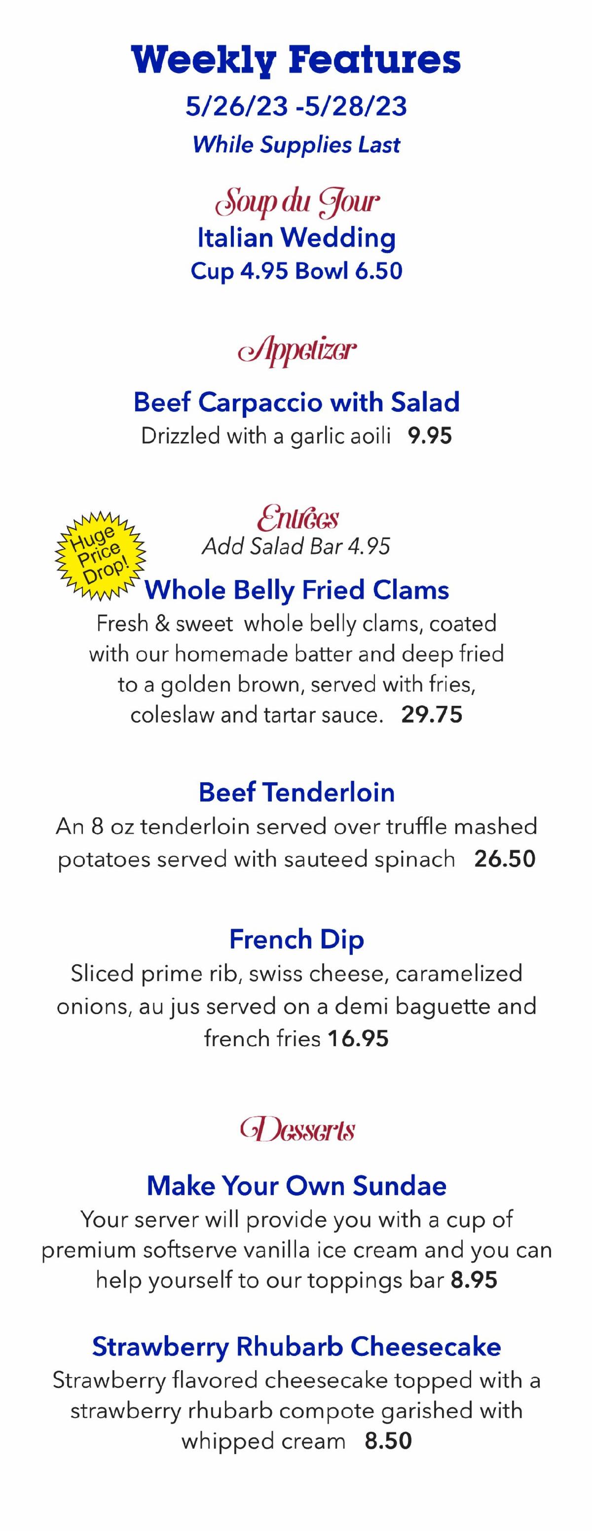 Enjoy Live Music and Great Weekly Specials.....Brian Cahalan 6PM - 9PM
