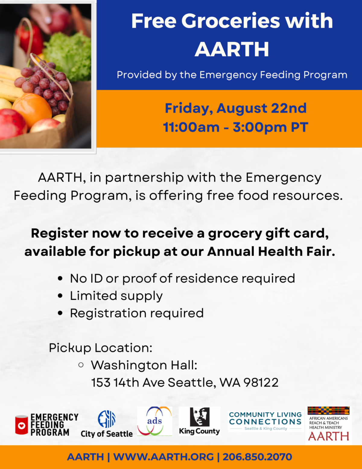 AARTH Grocery Giveaway August 22