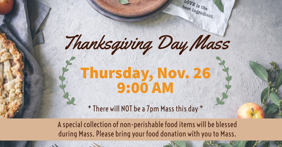 November 21, 2020: Parish Update