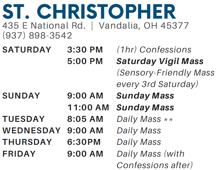 Parish Newsletter: September 18, 2022