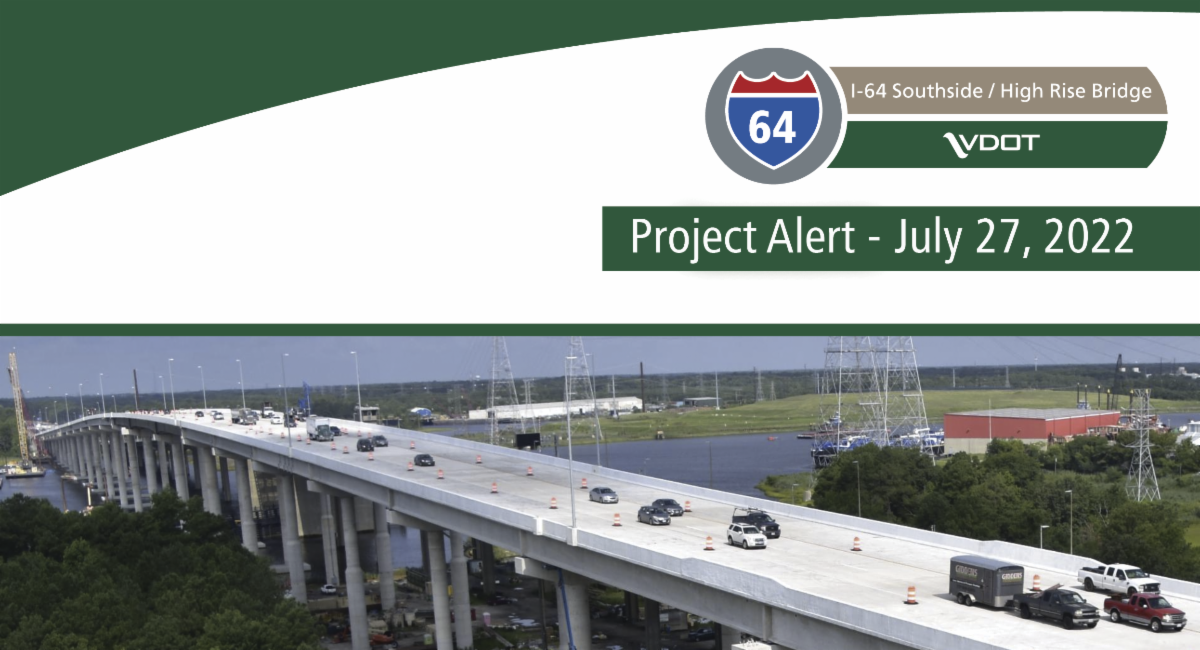 I-64 Widening and High Rise Bridge Project Alert