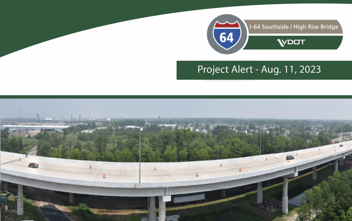 I-64 Widening and High Rise Bridge Project Alert