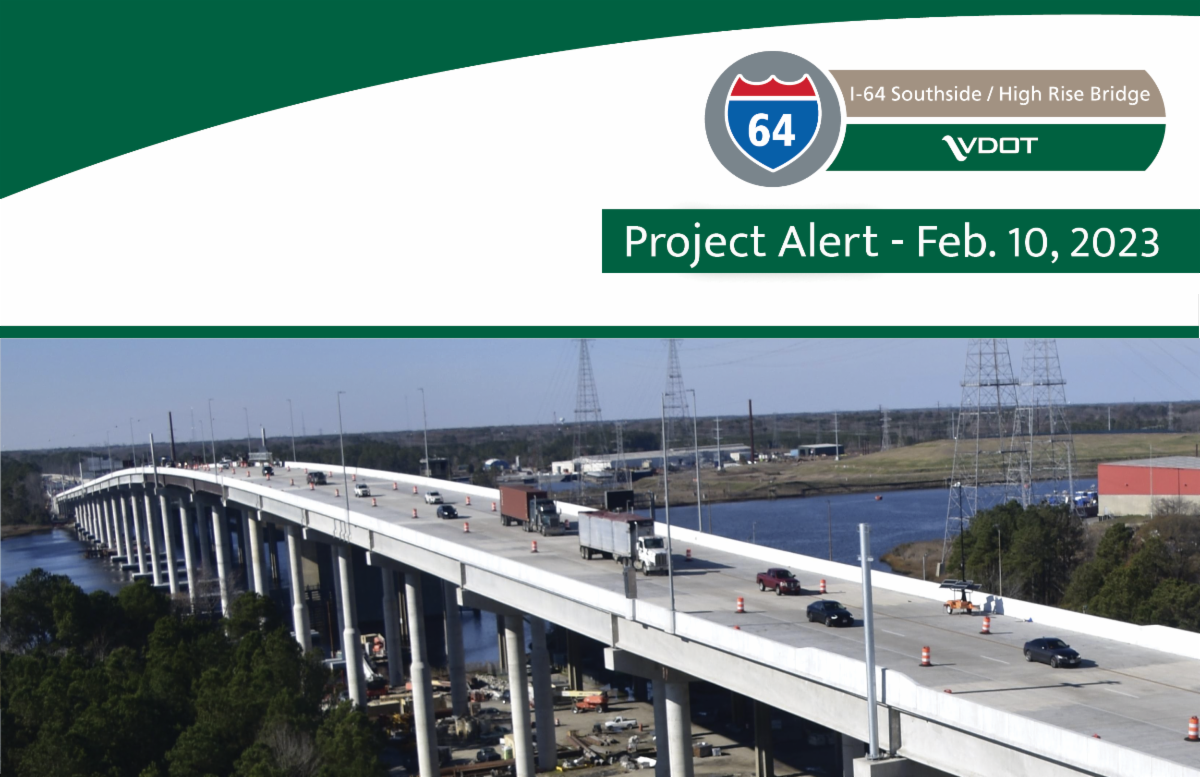I-64 Widening and High Rise Bridge Project Alert
