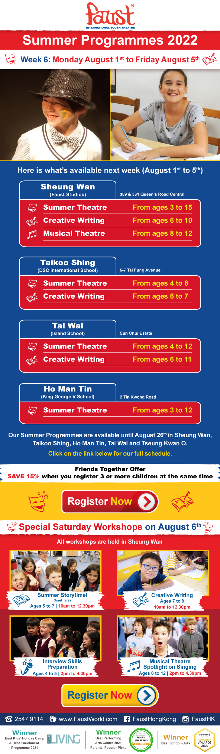 NEXT WEEK: Summer Programmes Across Hong Kong!【Sheung Wan | Taikoo ...