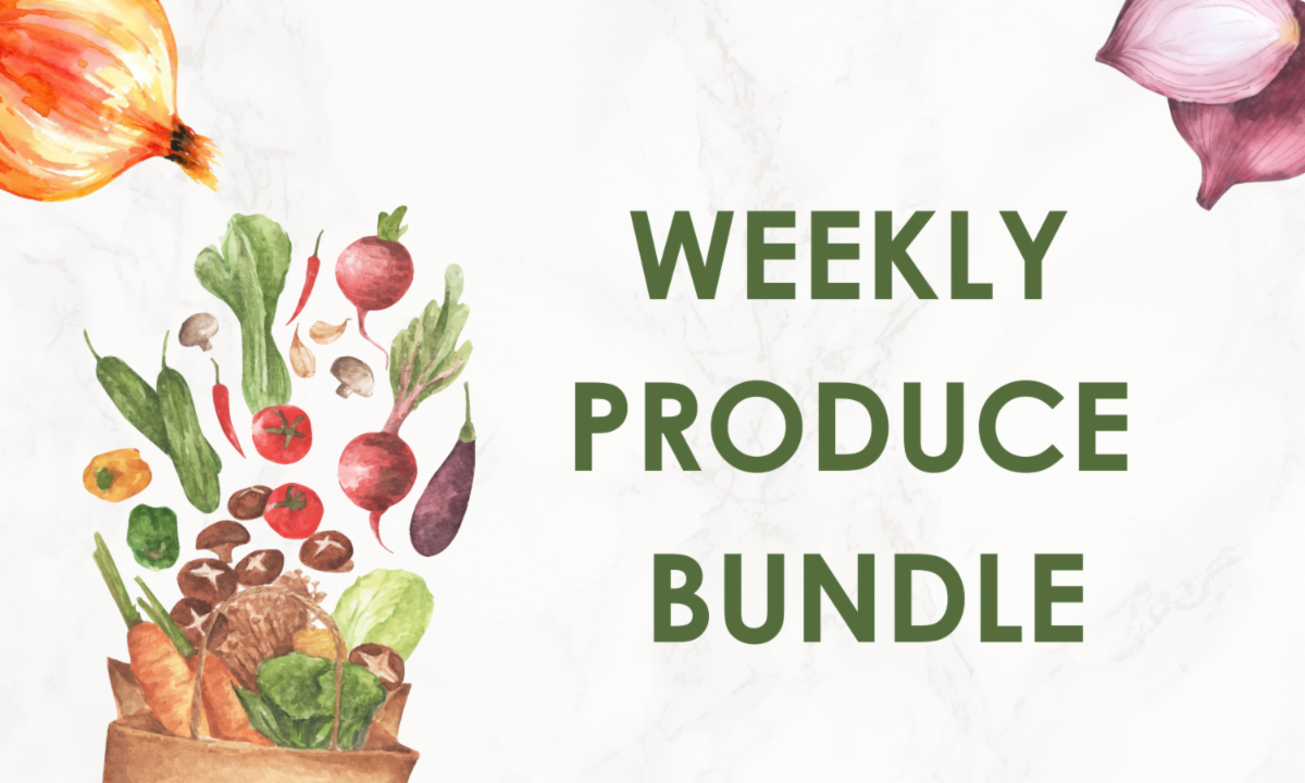 Enjoy fresh produce bundles from the Food Bank Farm in Newark!