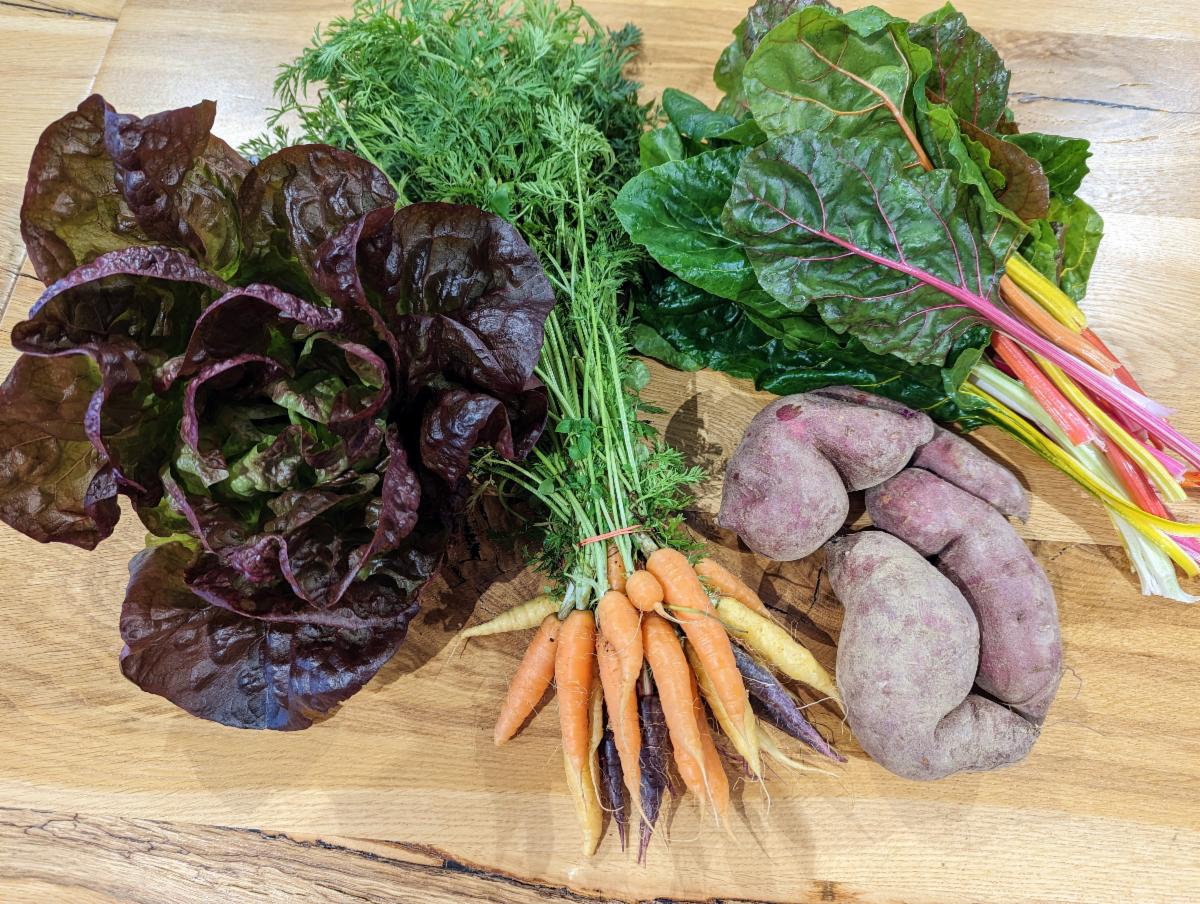 Next week's soup and a new produce bundle from the Food Bank farm!