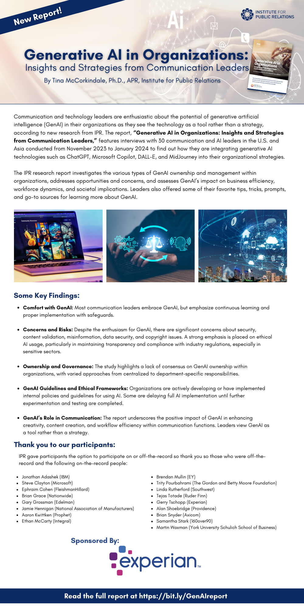 New IPR Research Report on Generative AI in Organizations 🔎 💻📲