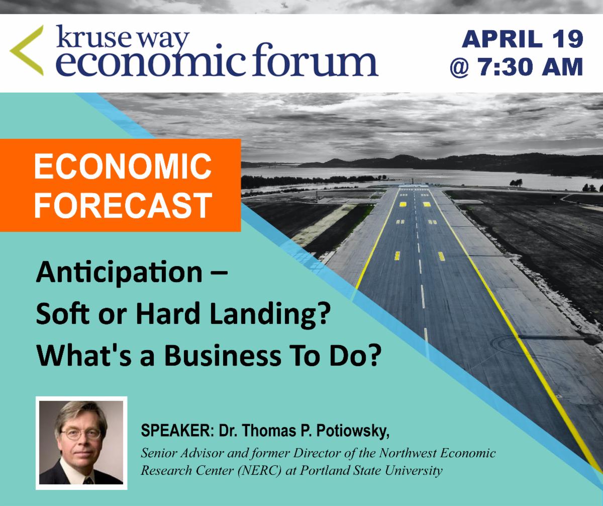 Kruse Way Economic Forum April 19th 7:30 - 9 AM