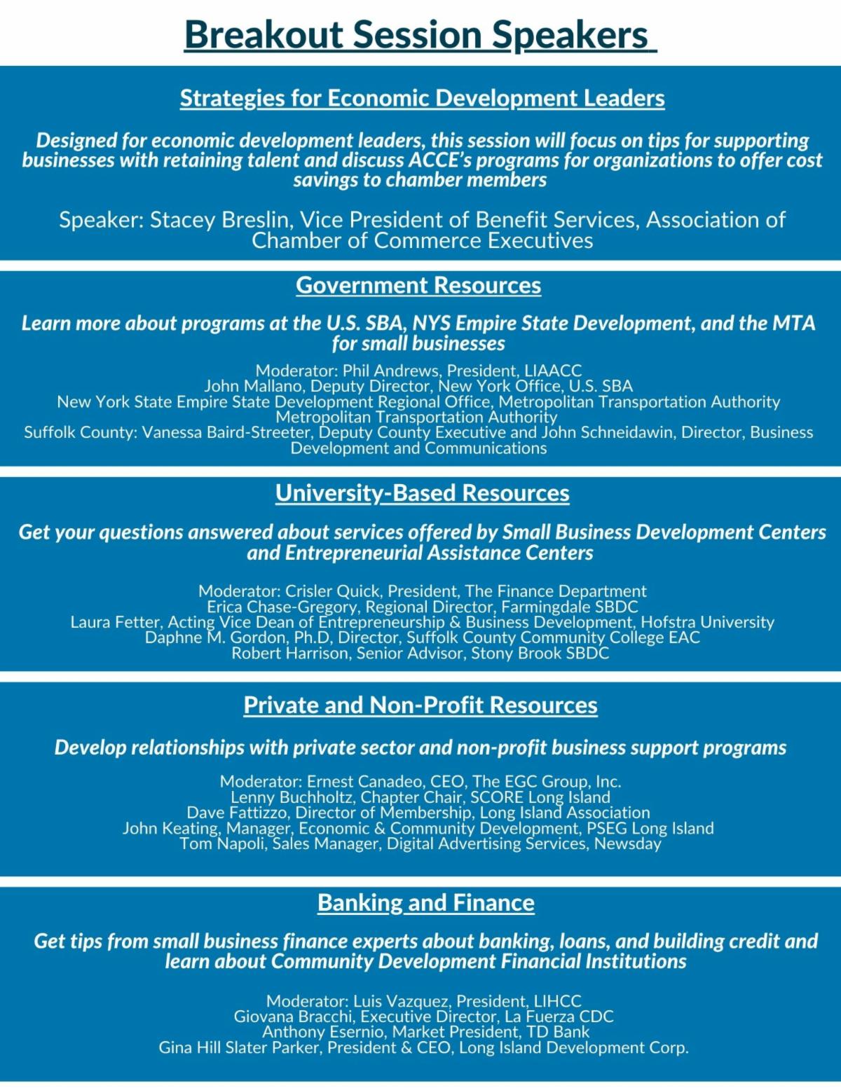 Confirming Attendance: LIA Small Business Conference