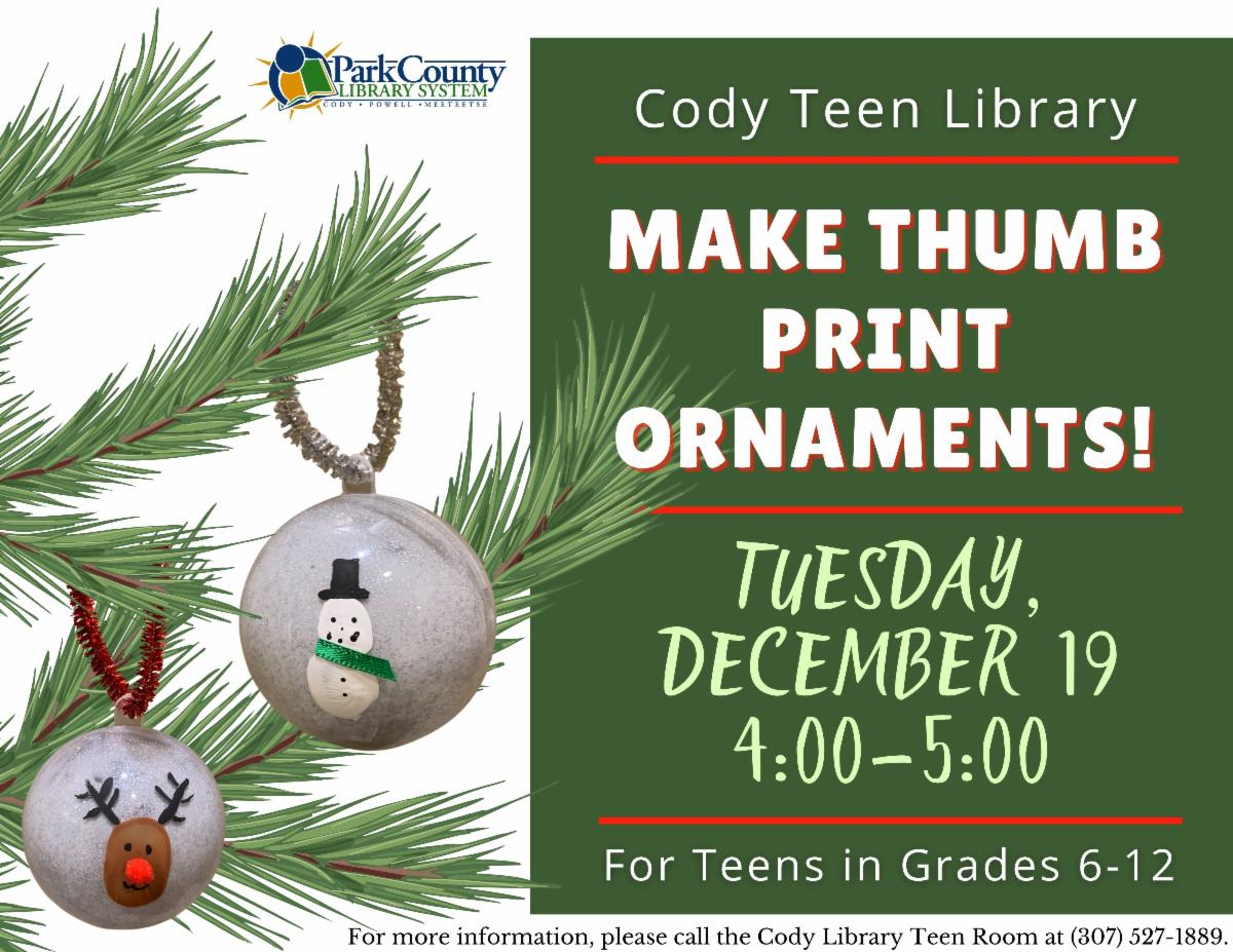 December Delights at Cody Library