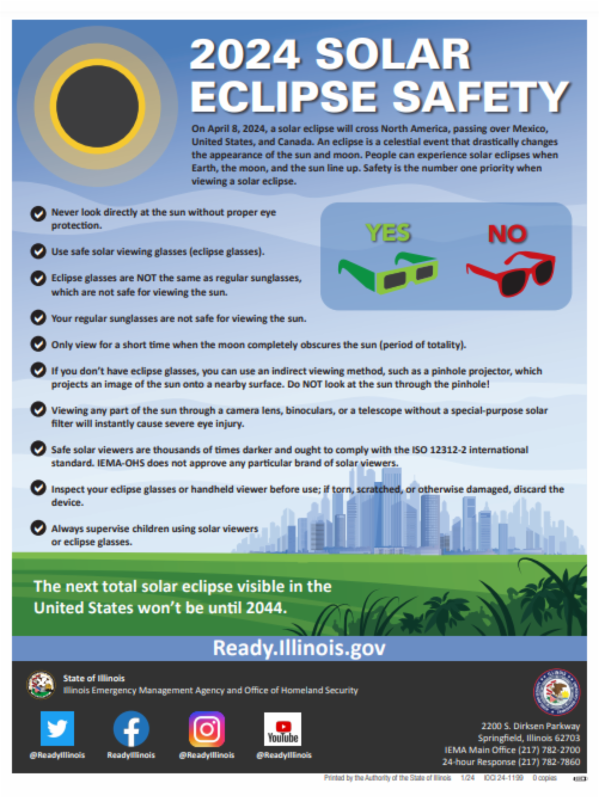 2024 Total Solar Eclipse Safety