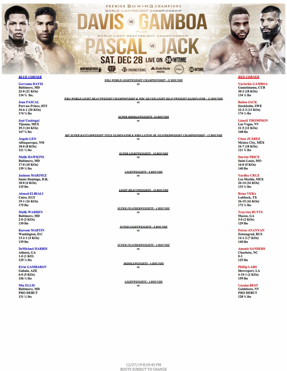 GERVONTA DAVIS VS. YURIORKIS GAMBOA PRESS CONFERENCE & WEIGH-IN VIDEOS ...