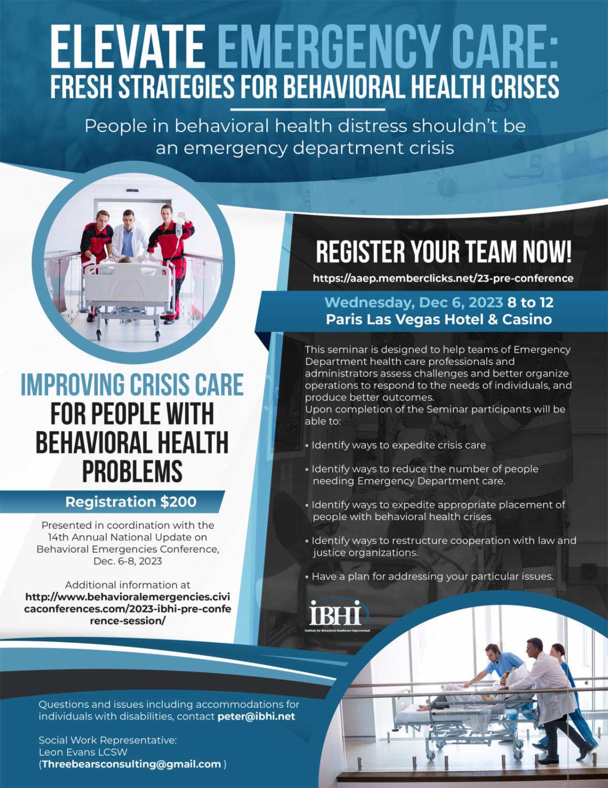 Don't Miss Out! Transforming Lives at the Behavioral Health & Emergency ...