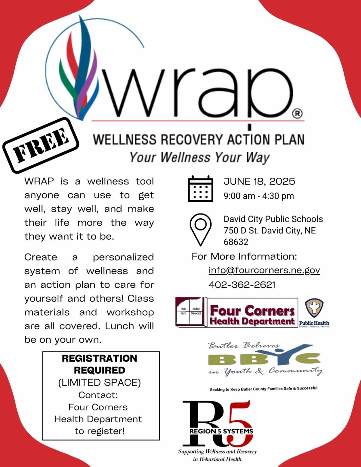 Wellness Recovery Action Plan (W.R.A.P.) Training