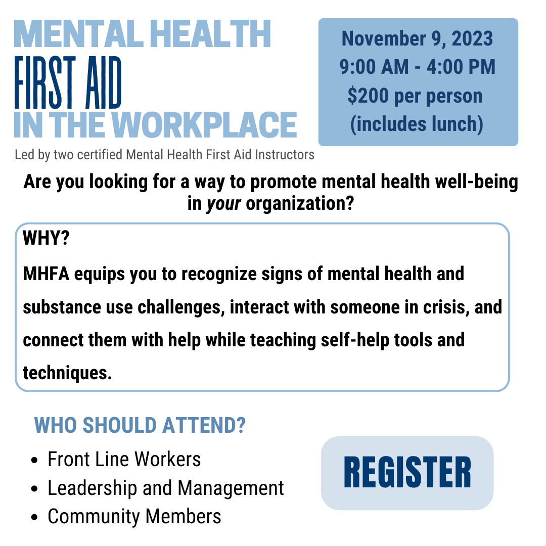 REMINDER - Mark Your Calendar for these Events!