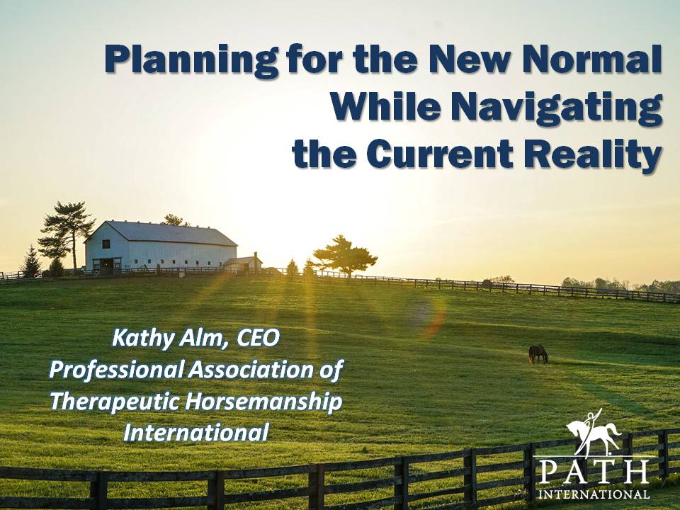 Kathy Alm New Normal Message in PATH Intl. COVID-19 Bulletin