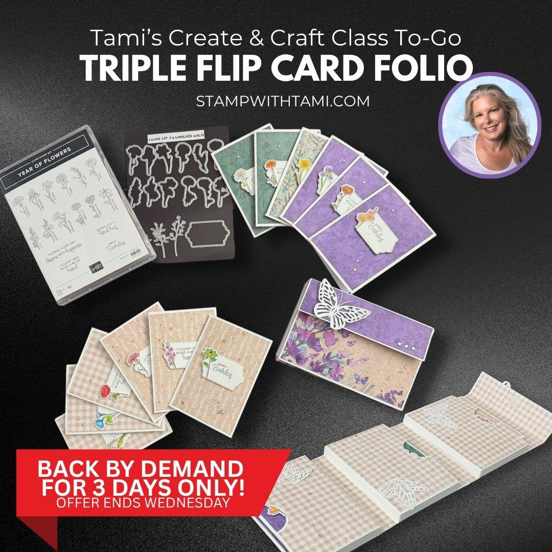 Back by Demand - 3 Days Only - Triple Flip Folio Class!
