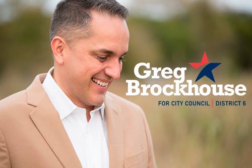 Vote for Greg Brockhouse, SA City Council District 6