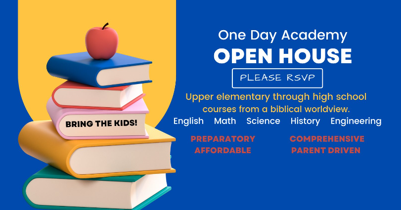 One Day Academy's Open Houses next week!