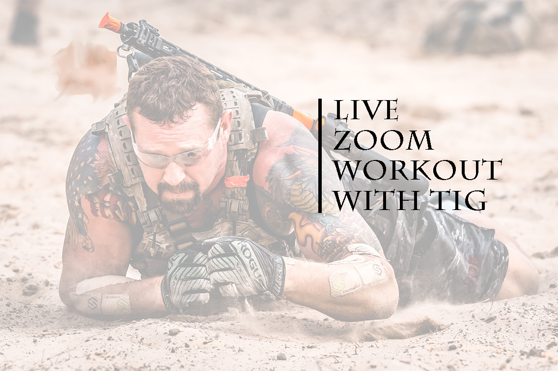 Workout with John 'TIG' Tiegen Sunday on Zoom!Friend