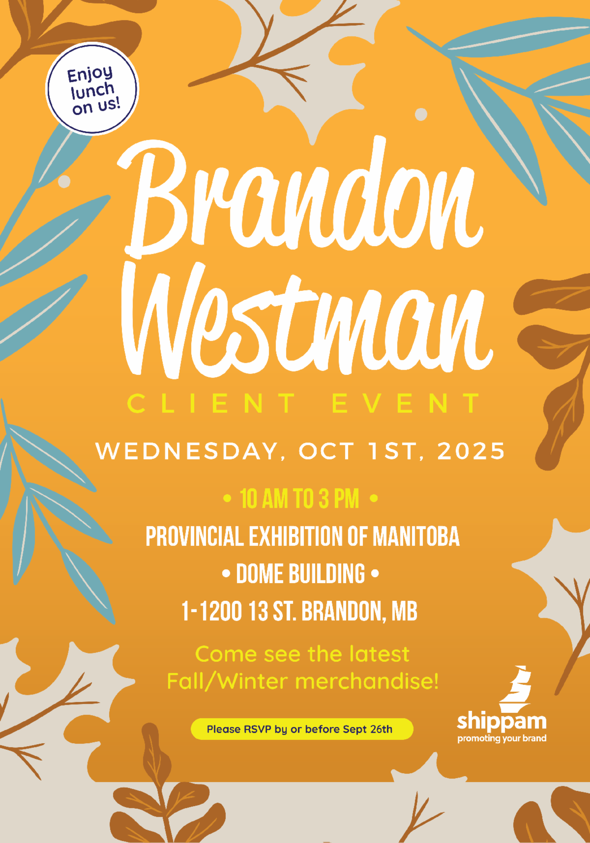 Date Correction – You're invited to join us for our client event