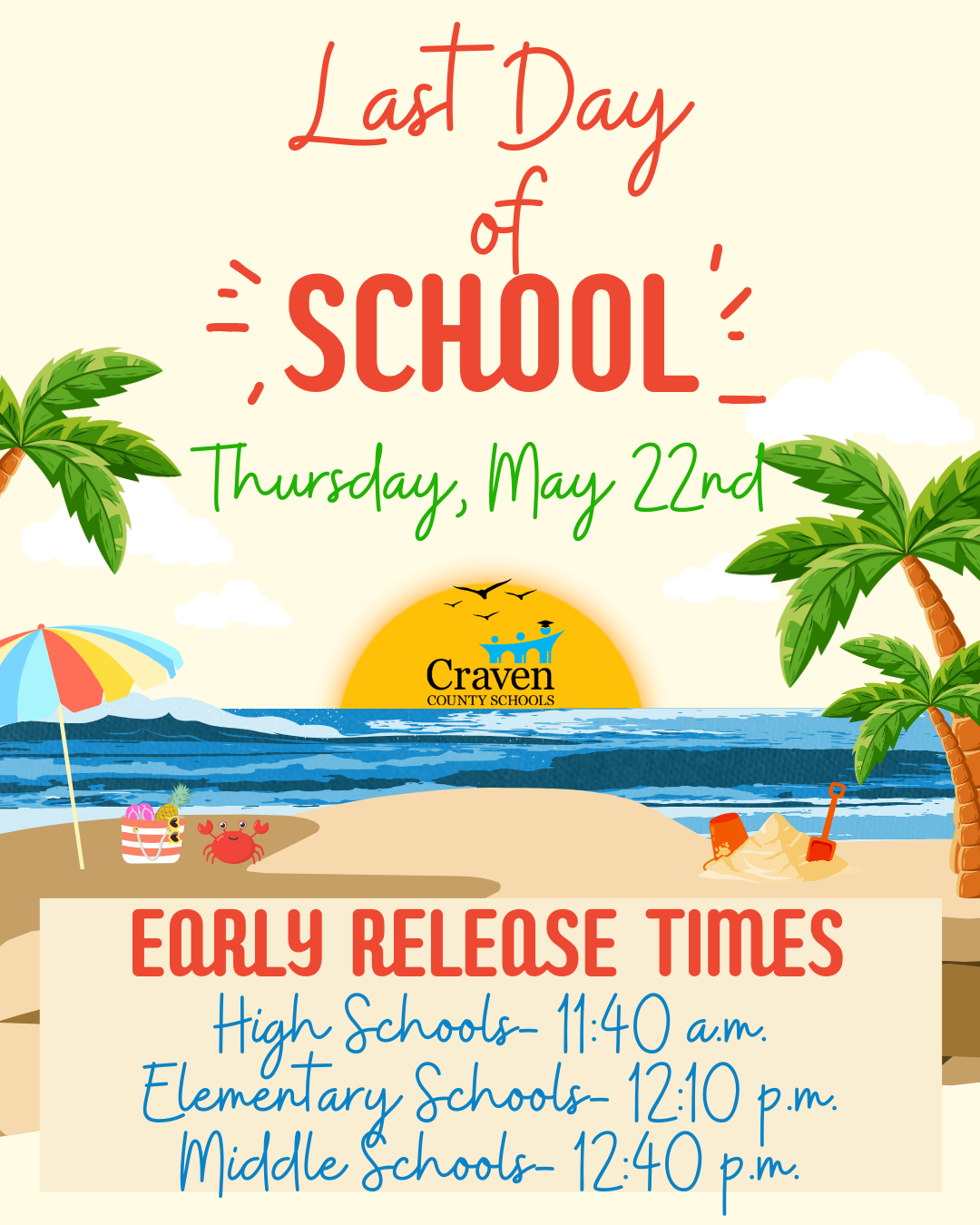 CCS Families in the Know For You Monday, May 19, 2025