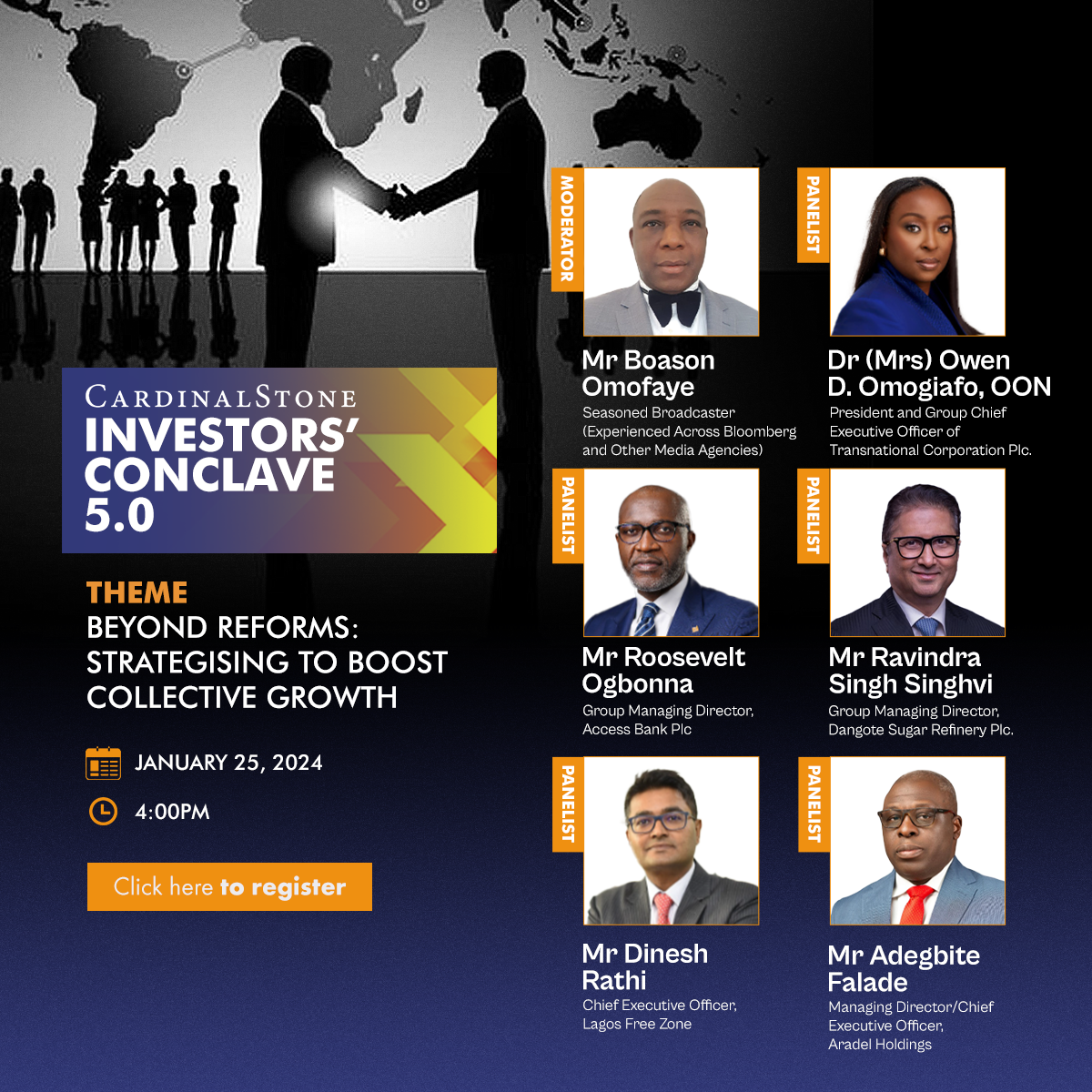 Be a Part of the CardinalStone Investors' Conclave