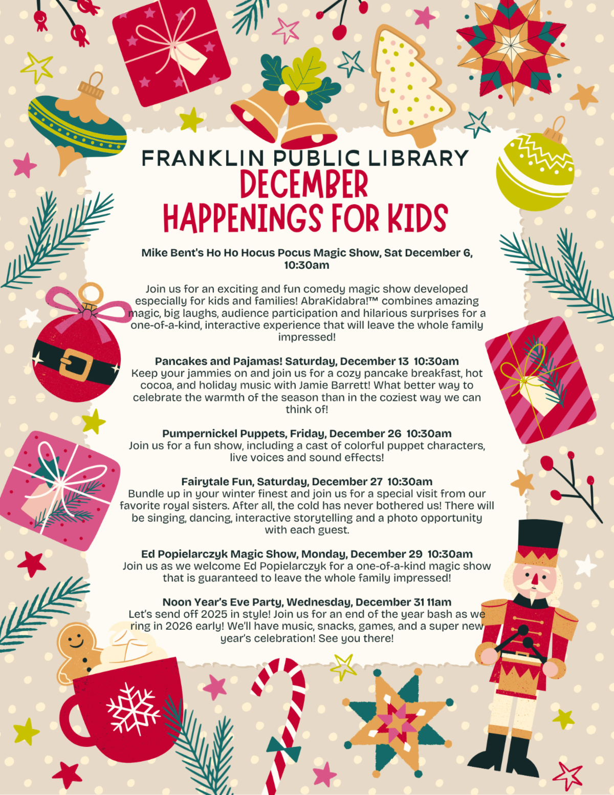 Franklin Holiday Happenings & Gift Guide 2025
